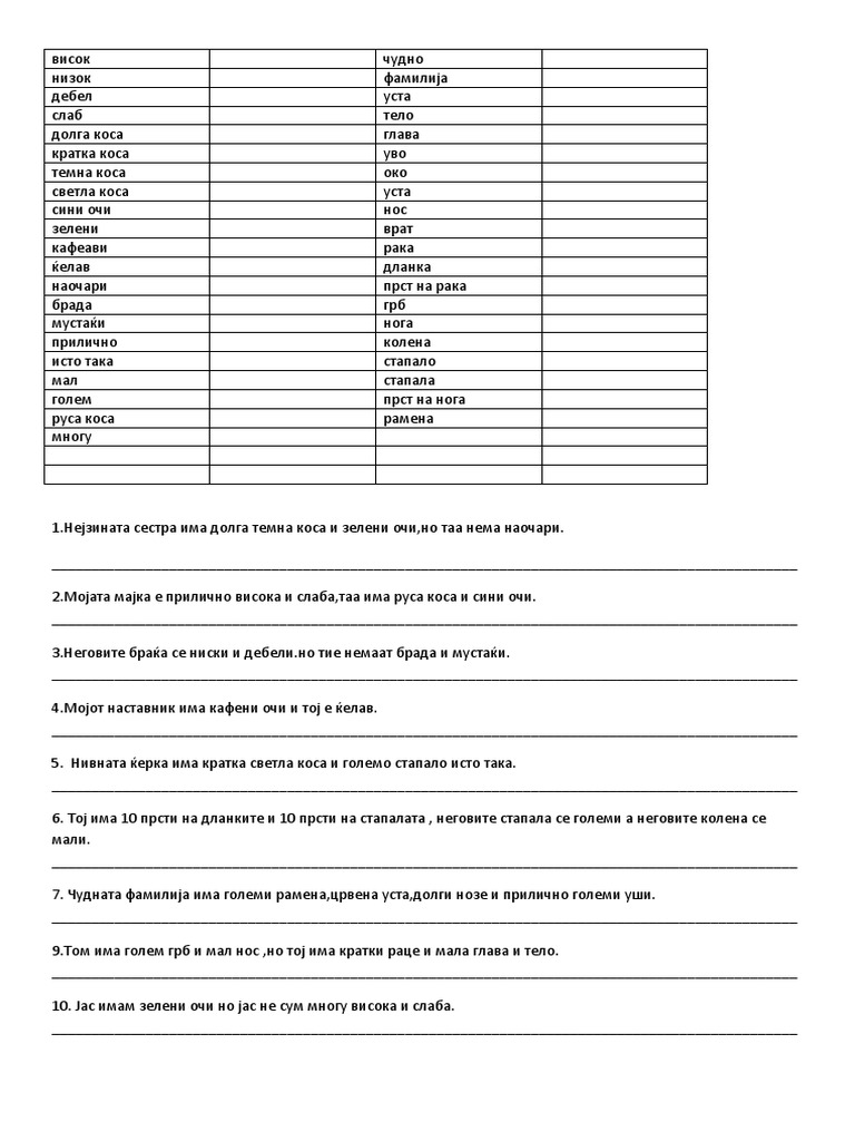 4то test delovi od telo | PDF