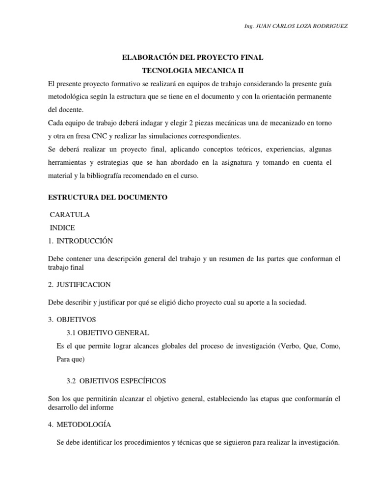 Formato de Informe Proyecto Final | PDF | Bibliografía