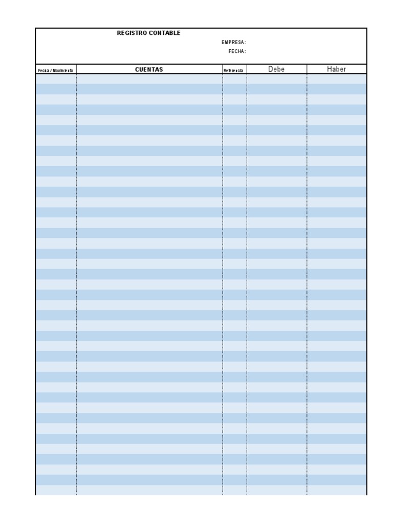 Registro Contable Detallado | PDF | Finanzas y dinero