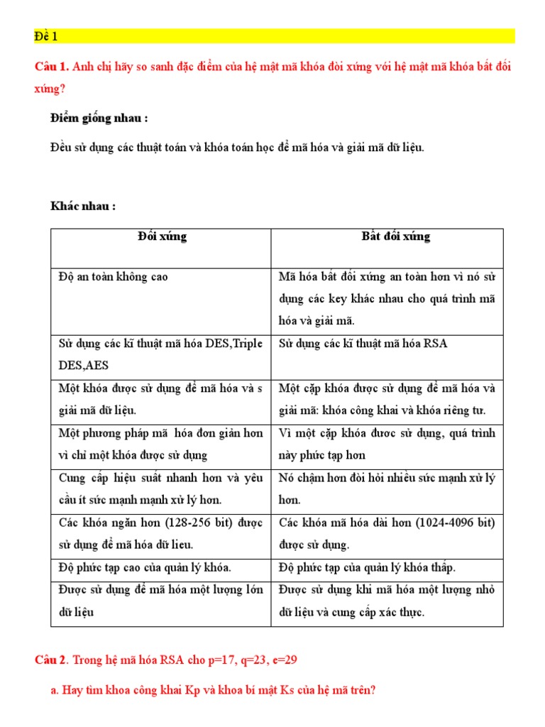 18 Đề Thi at Httt 2 | PDF