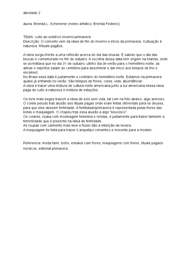 Atividade 2 Atelie | PDF