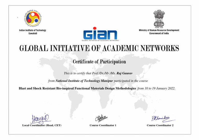 Gian Course Iitg | PDF
