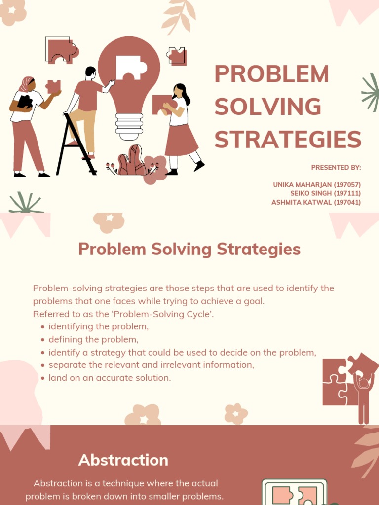 Problem Solving Strategies | PDF | Cognition | Cognitive Science