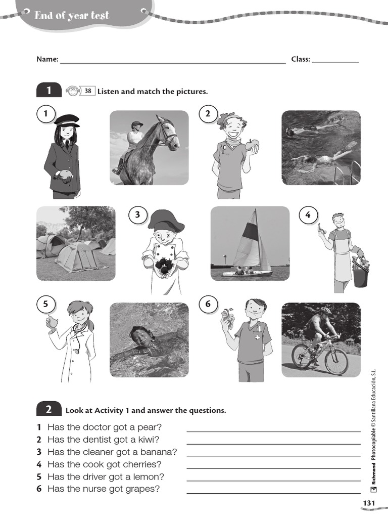 Wonder 2 End of Year Test 1 | PDF