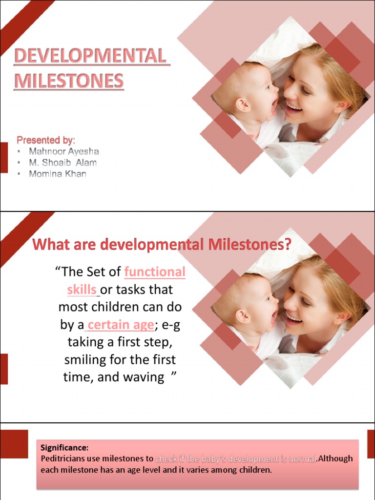Developmental Milestones PDF | PDF | Speech | Behavioural Sciences