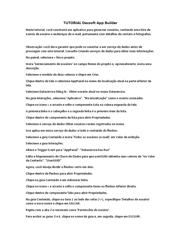 TUTORIAL Decsoft App Builder | PDF | Aplicativo para celular ...