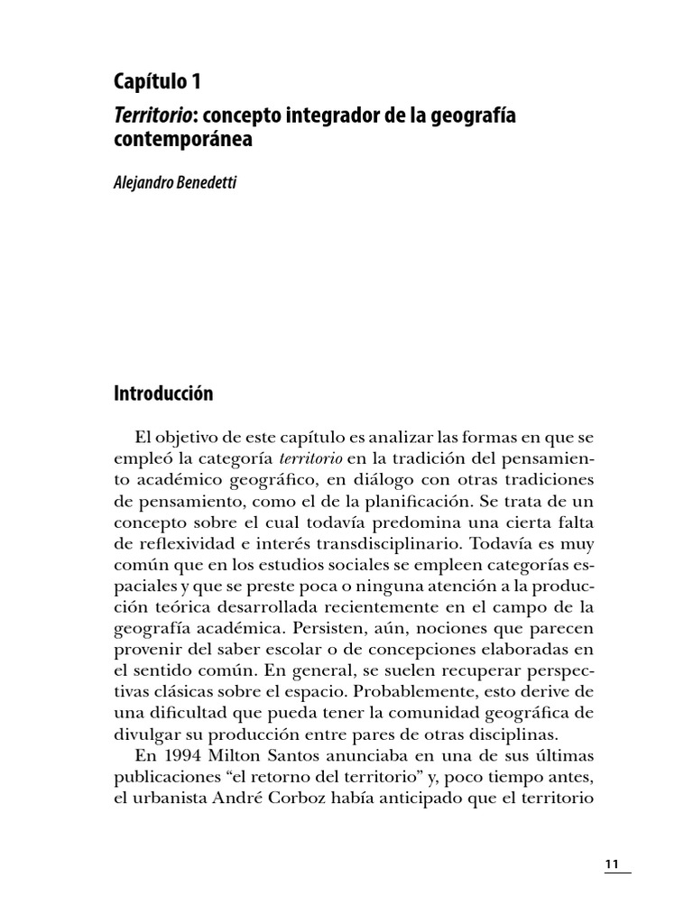 Análisis del concepto de territorio en geografía | PDF | Geopolítica ...