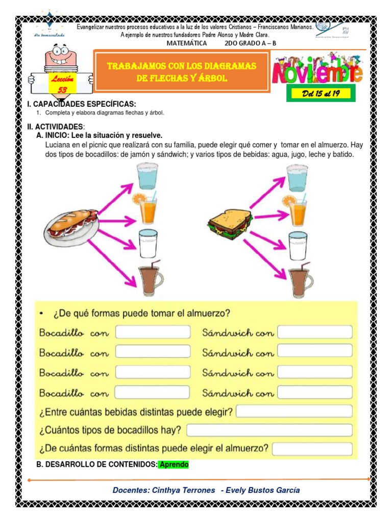 Leccion 55 Diagrama Arbol Mat 2 | PDF
