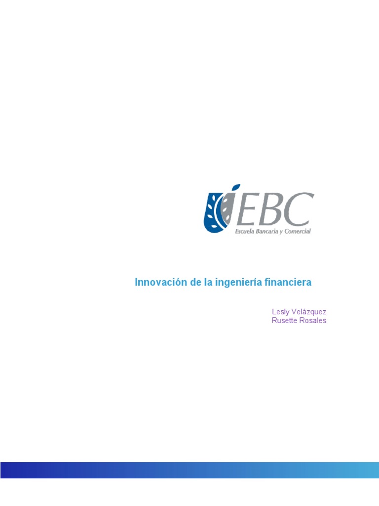 Ing Fin. Act 1 | PDF | Innovación | Bancos