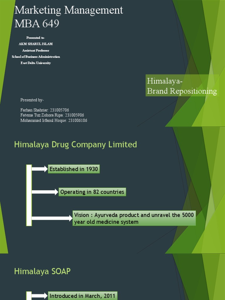 Rebranding for Success: Analyzing Himalaya's Shift to Position Its Herbal Soap for Health ...