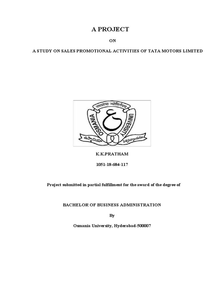 Pratham Project | PDF | Marketing | Sales