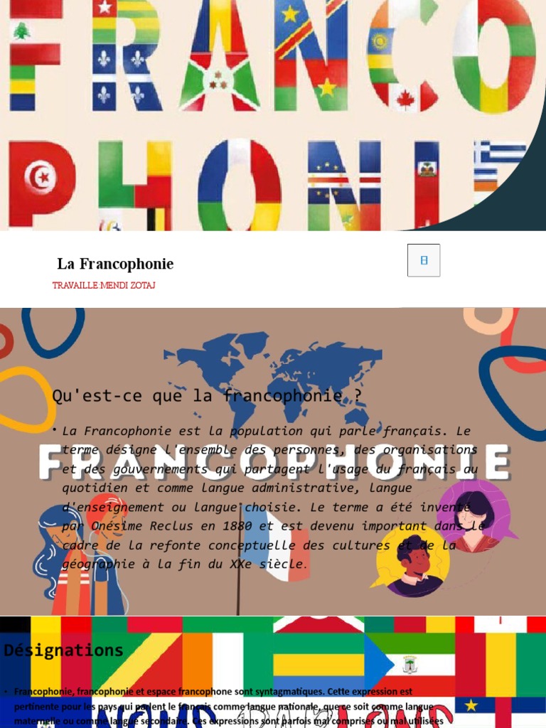 FRANCOPHONIE | PDF | la Francophonie | Linguistique
