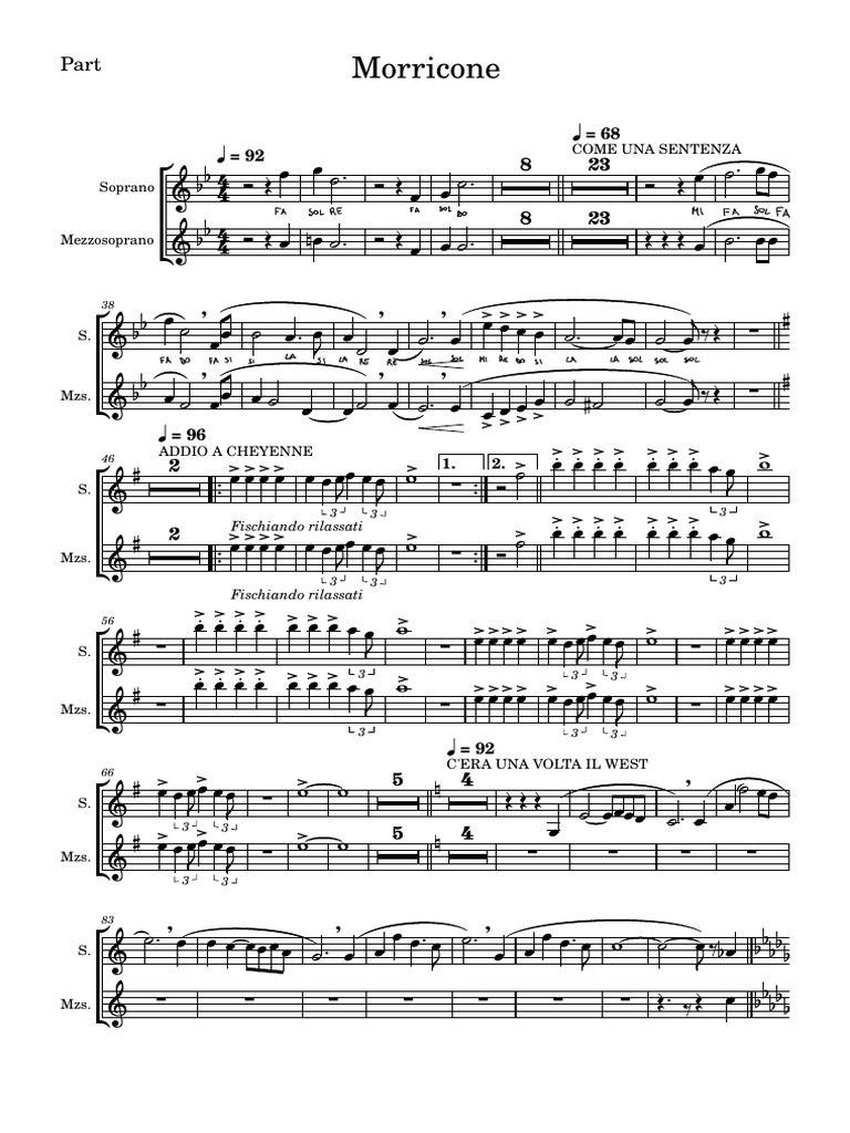 Ennio Morricone Score Analysis | PDF