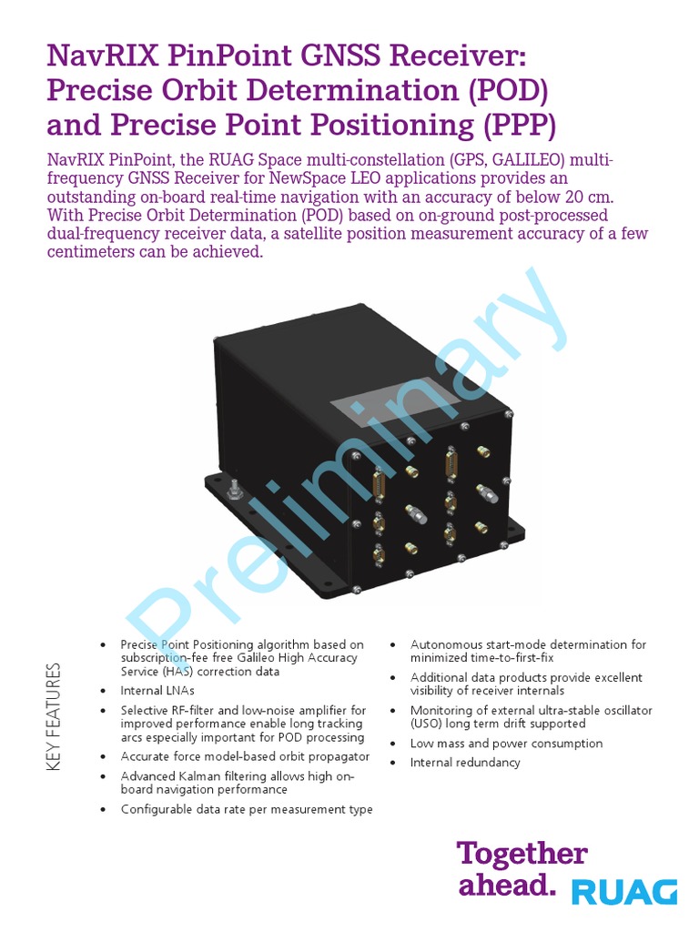 NavRIX PinPoint V1.0 Satellite Navigation Receiver | PDF | Global ...