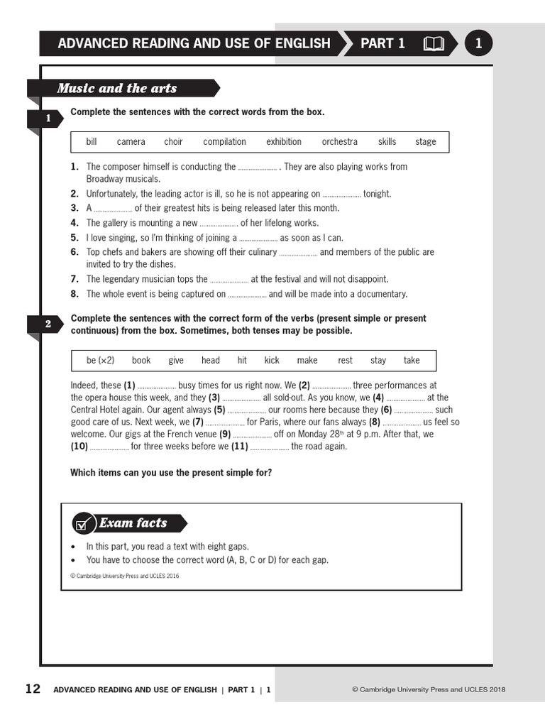 Multiple Choice Cloze 1 - Class | PDF