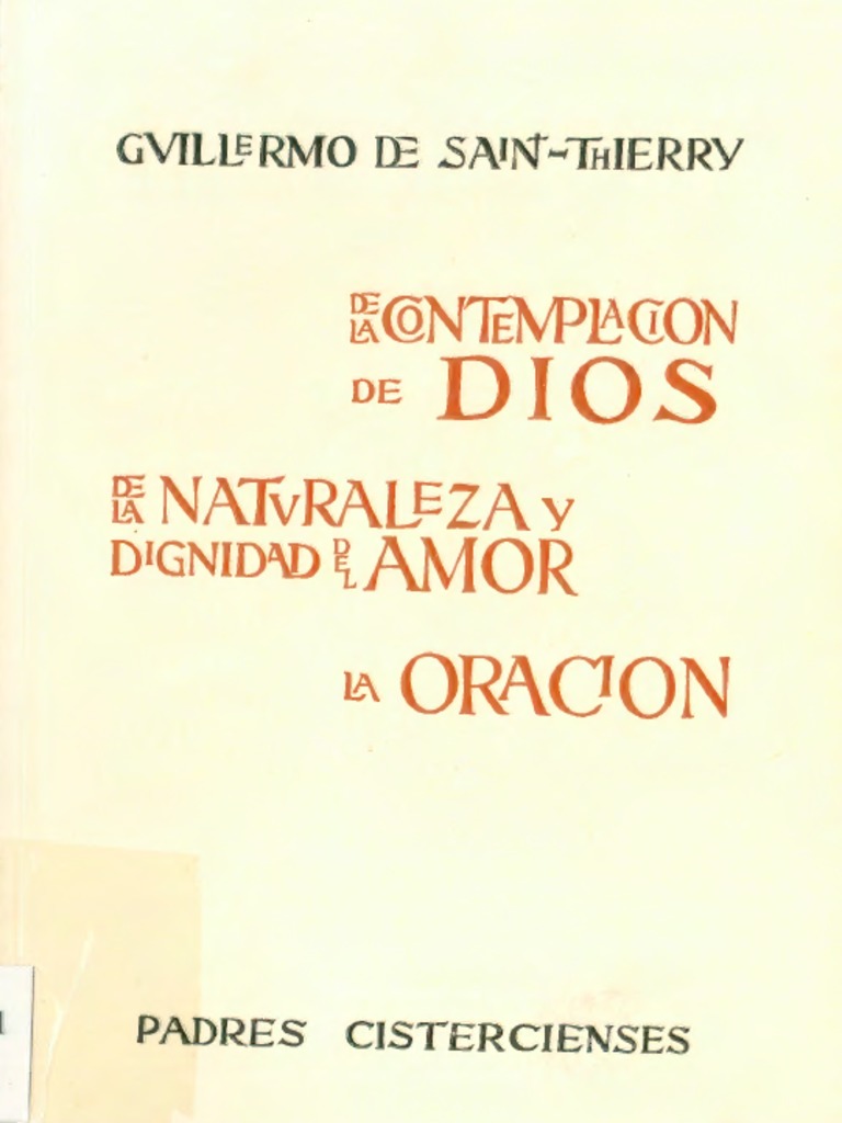 Guillermo de Saint-Thierry - de La Contemplacion de Dios | Descargar gratis PDF | Creencia ...
