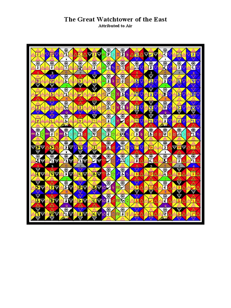 Enochian - Watchtowers - in - Colors | PDF