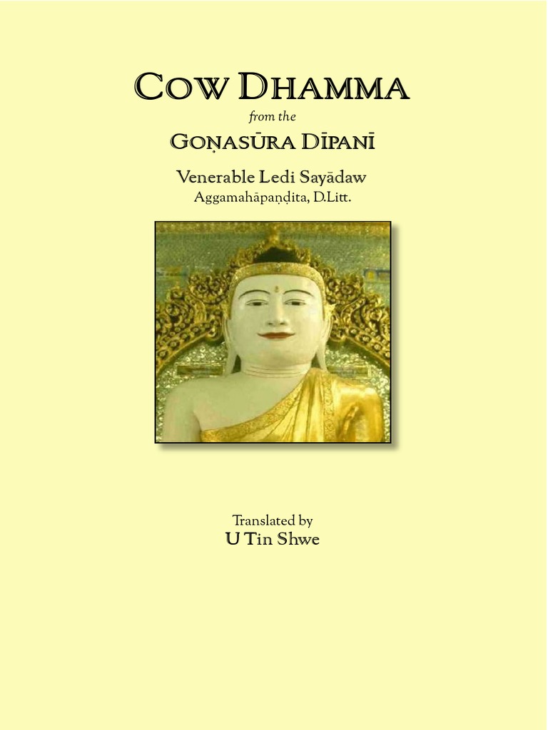 Cow Dhamma by Ledi Sayadaw | PDF | Gratitude | Meat