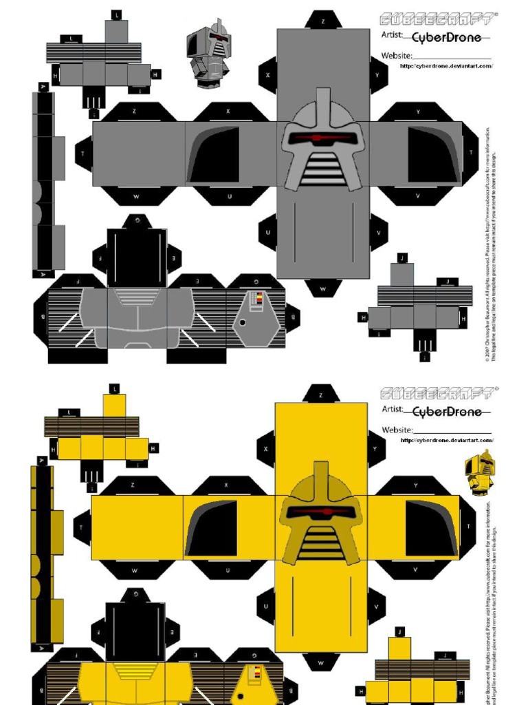 Cylon Centurion From Battlestar Galactica Paper Toy Paper Craft | PDF
