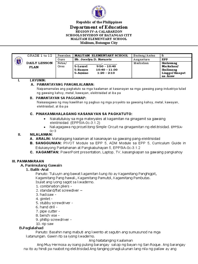 DLP - Q2 - W5 - Day 4 | PDF
