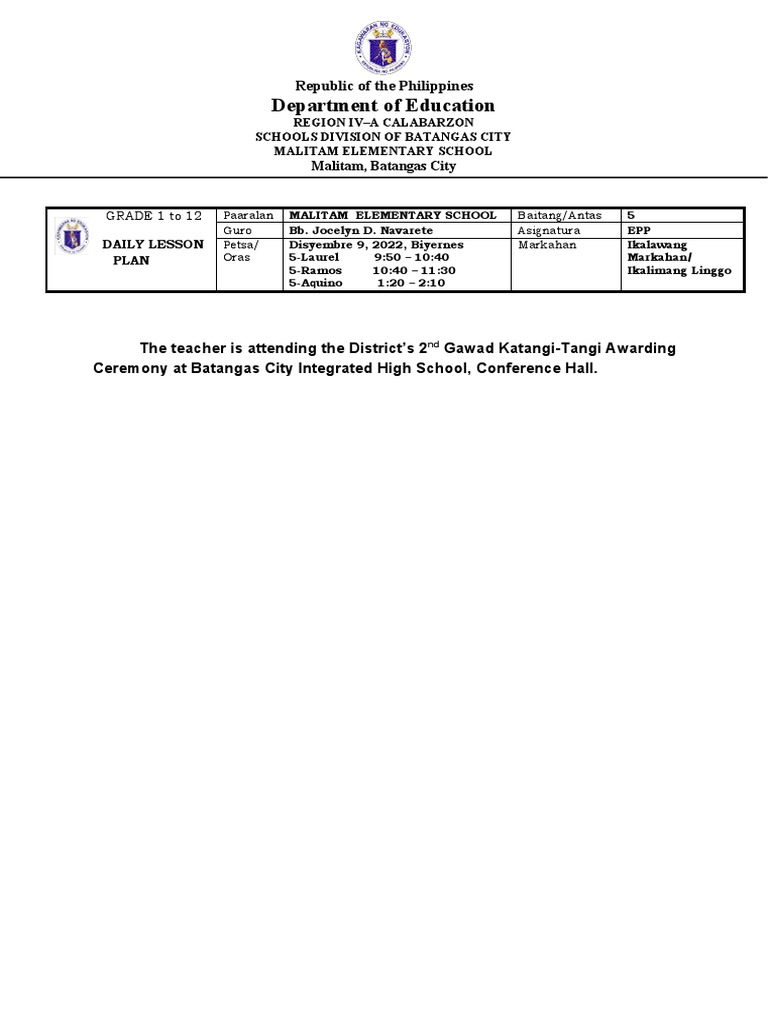 DLP - Q2 - W5 - Dec. 9 | PDF