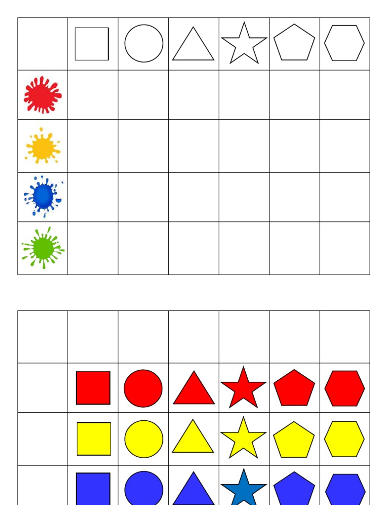 Clasificacion Figuras y Color | PDF