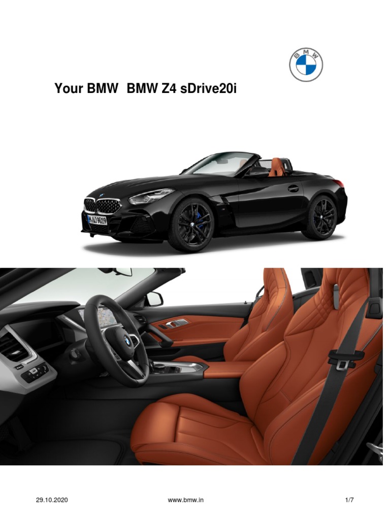 BMW Z4 Sdrive20i | PDF | Headlamp | Vehicles