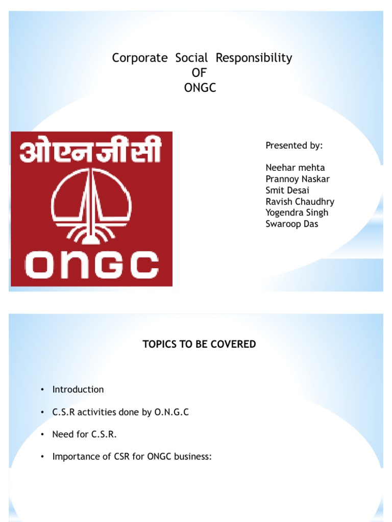 ONGC Presentation | PDF