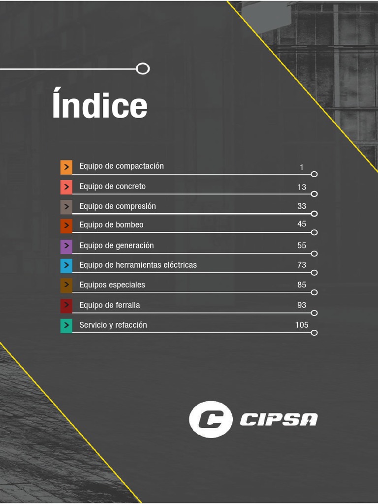 Catálogo CIPSA 2018 | PDF | Tanques | Hormigón