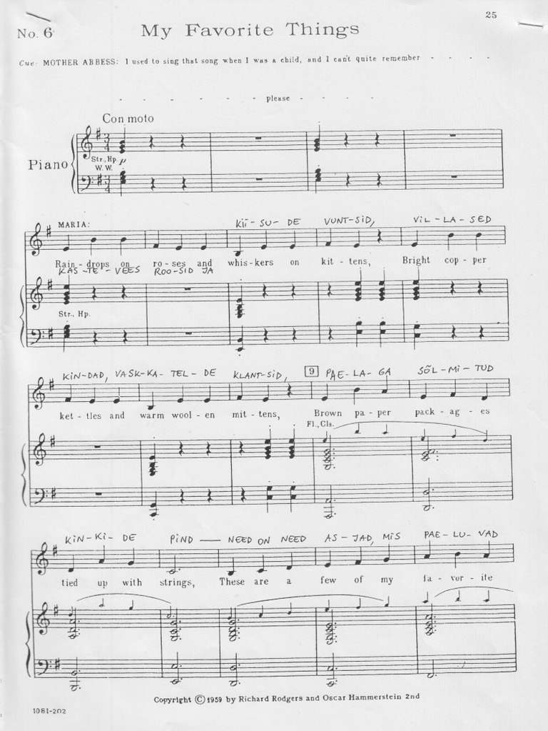 My Favorite Things | PDF