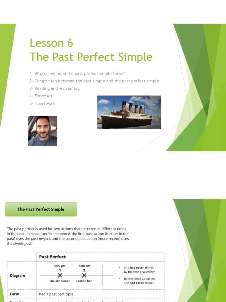 Lesson 06 Past Perfect Simple | PDF | Linguistics