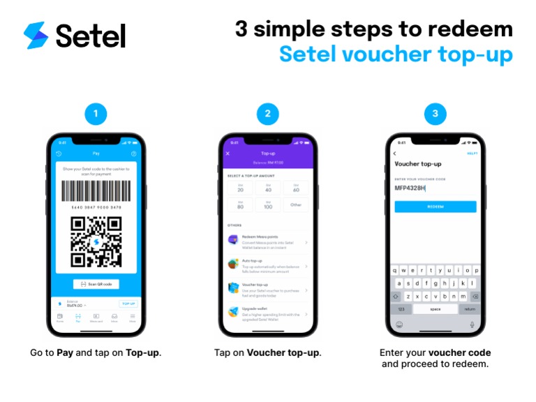 How To Redeem Voucher Top Up | PDF