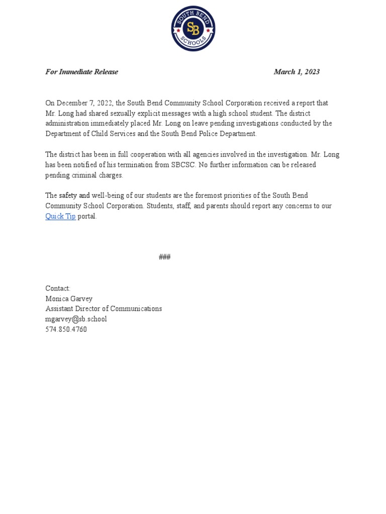 Caleb Long Statement | PDF | Wellness