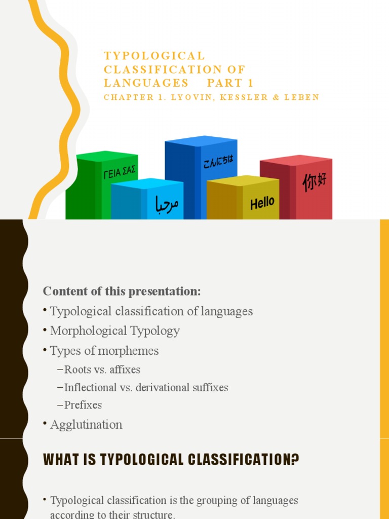 Typological Classification of Languages. Part 1. | PDF | Word ...