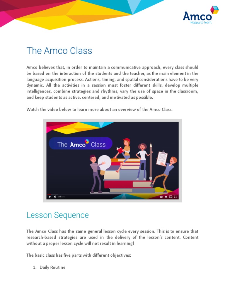The Amco Class | PDF | Teachers | Mindset