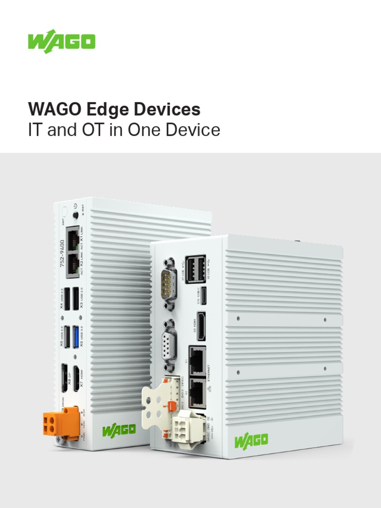 WAGO Edge Devices | PDF | Programmable Logic Controller | Computer Network