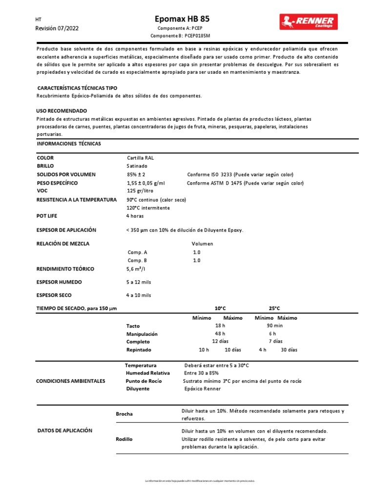 11.Ht Epomax HB 85 v07 | PDF | Agua | Ventilación (Arquitectura)