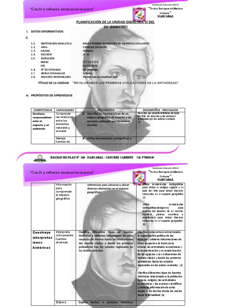 Vii Unidad Primero | PDF | Antiguo Egipto | Civilización