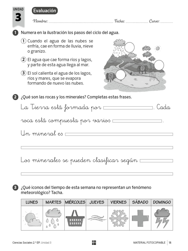 Repaso Ciclo Del Agua | PDF