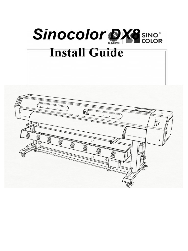 SinoColor DX 8 Printer Machine User Manual | PDF | Operating System | Printer (Computing)