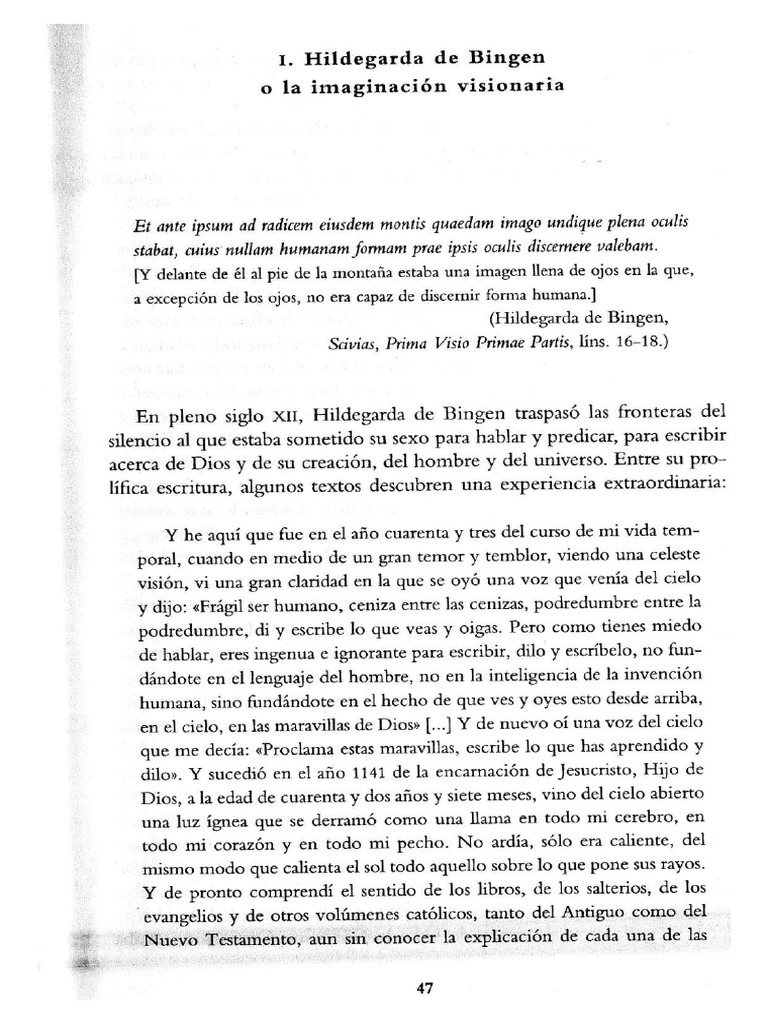 Hildegard La Mirada Interior | PDF