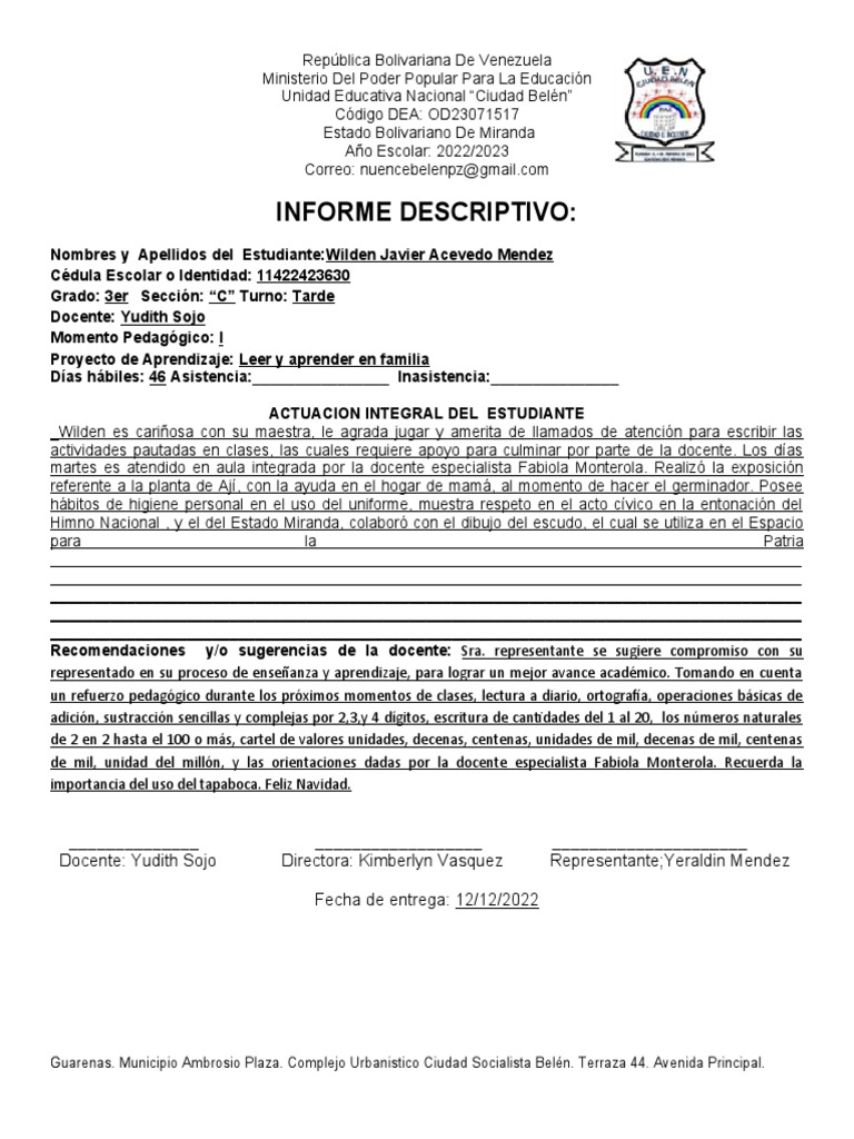 Modelo de Boleta | PDF | Maestros | Aprendizaje