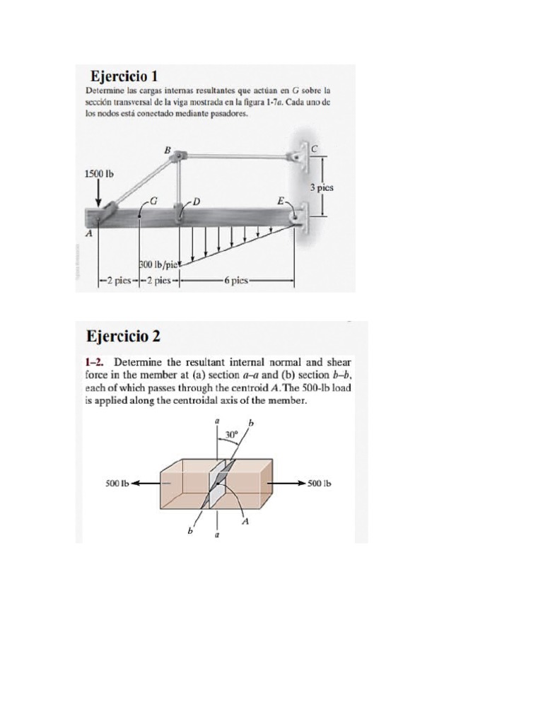 Ejercicios Resistencia de Materiales | PDF