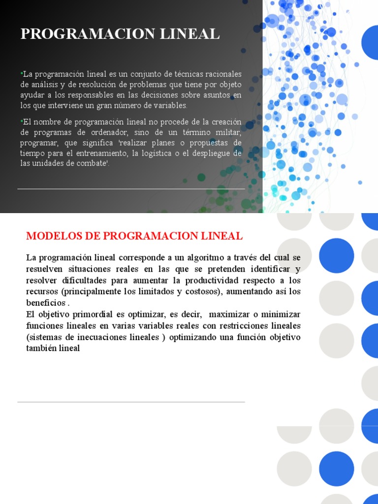 Metodos de Programacion Lineal | PDF | Programación lineal ...
