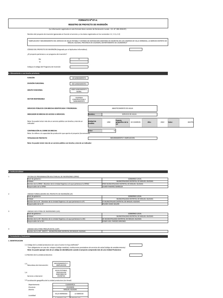Formato 7a - Sap Villa Hermosa, Merced | PDF | Asociación público ...