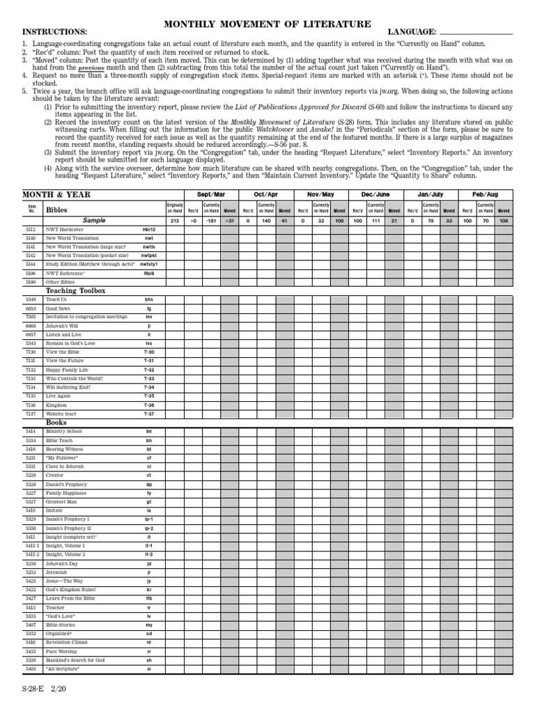 Monthly Movement of Literature: Instructions: Language | Download Free ...