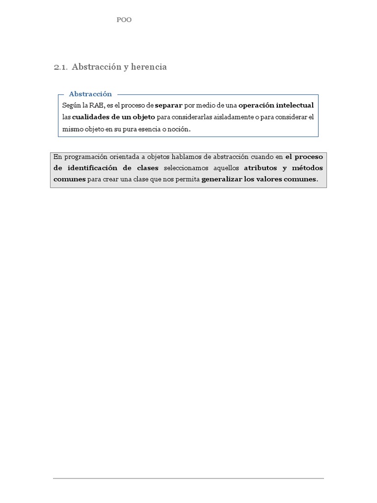 Fundamentos de POO en Java | PDF | Objeto (informática) | Herencia ...