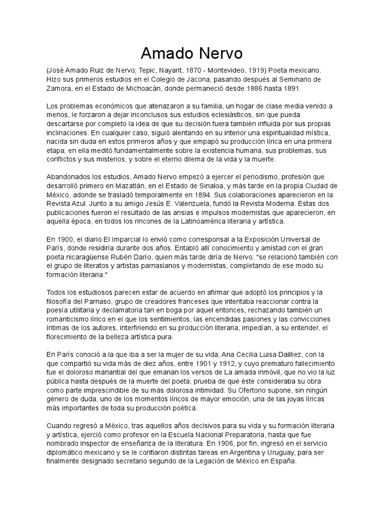 Amado Nervo | PDF