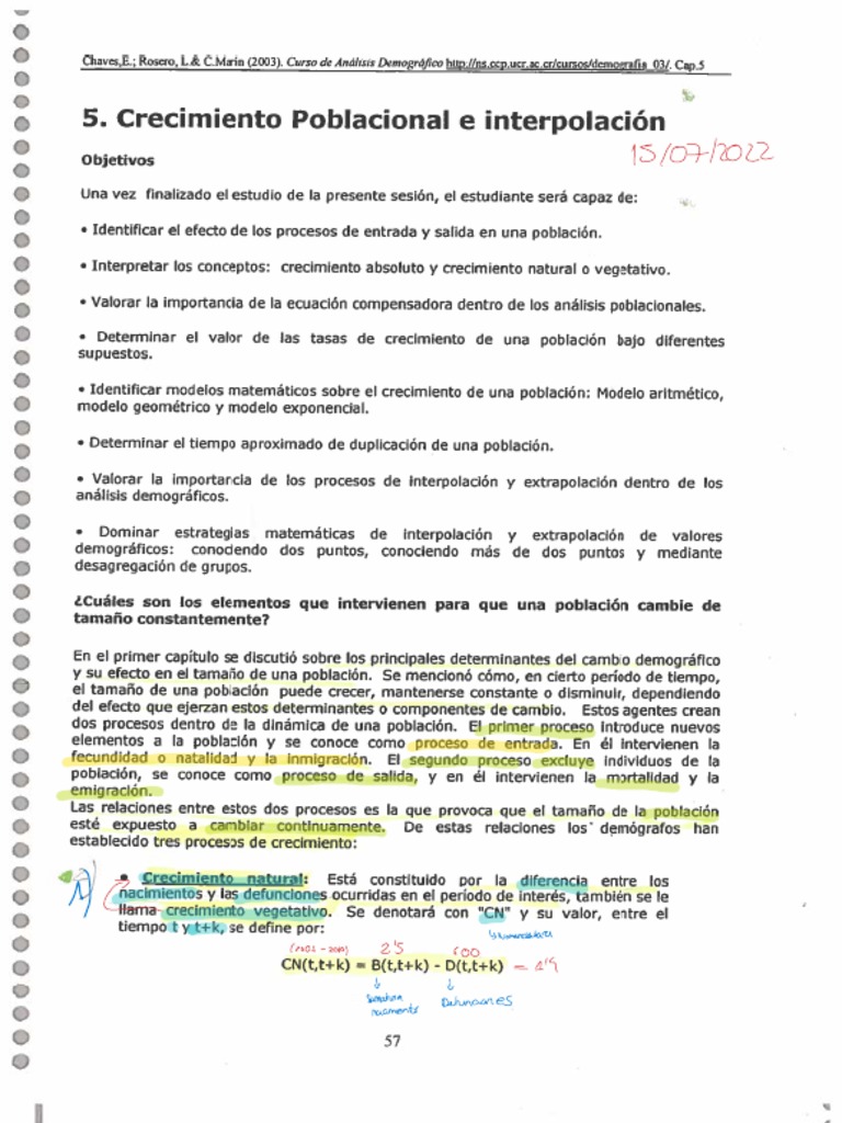 Análisis del Crecimiento Poblacional | PDF | Crecimiento de la ...