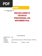 Hoja de Presentacion Colegio | PDF